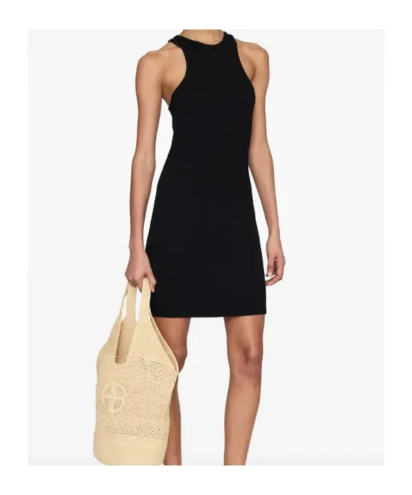 ANINE BING Ribbed Crewneck Mini Dress