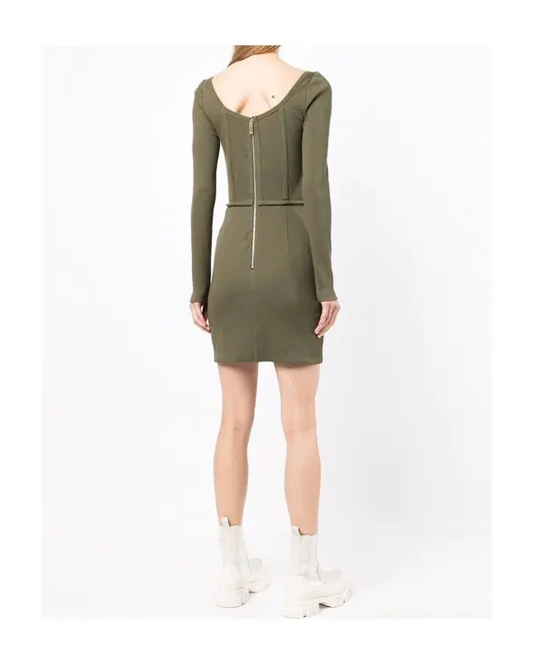 DION LEE Corset Long Sleeve Mini Dress