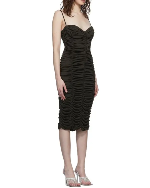 Magda Butrym Midi Dress With Sweetheart Neckline