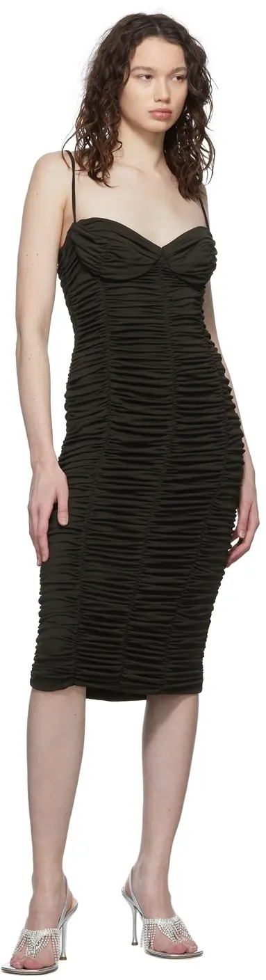 Magda Butrym Midi Dress With Sweetheart Neckline