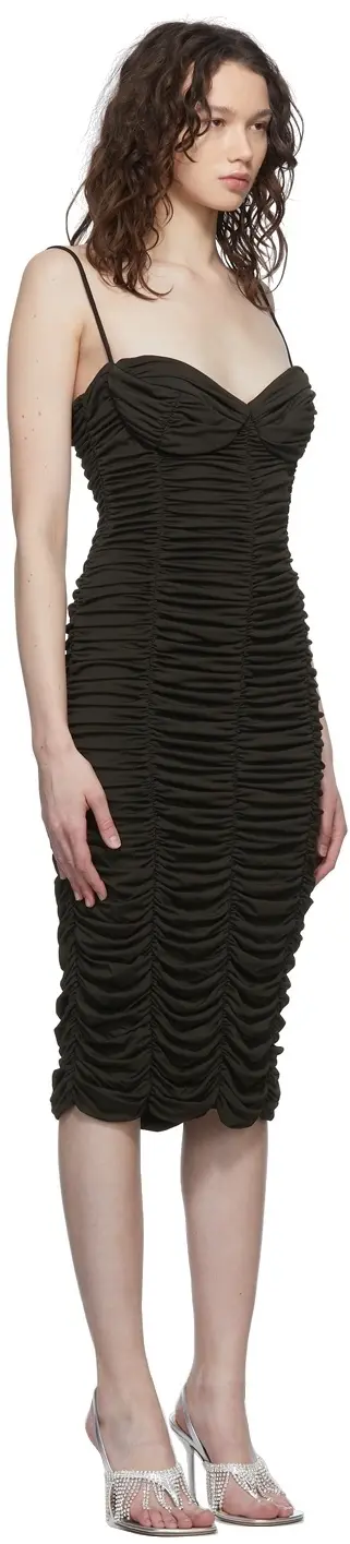 Magda Butrym Midi Dress With Sweetheart Neckline