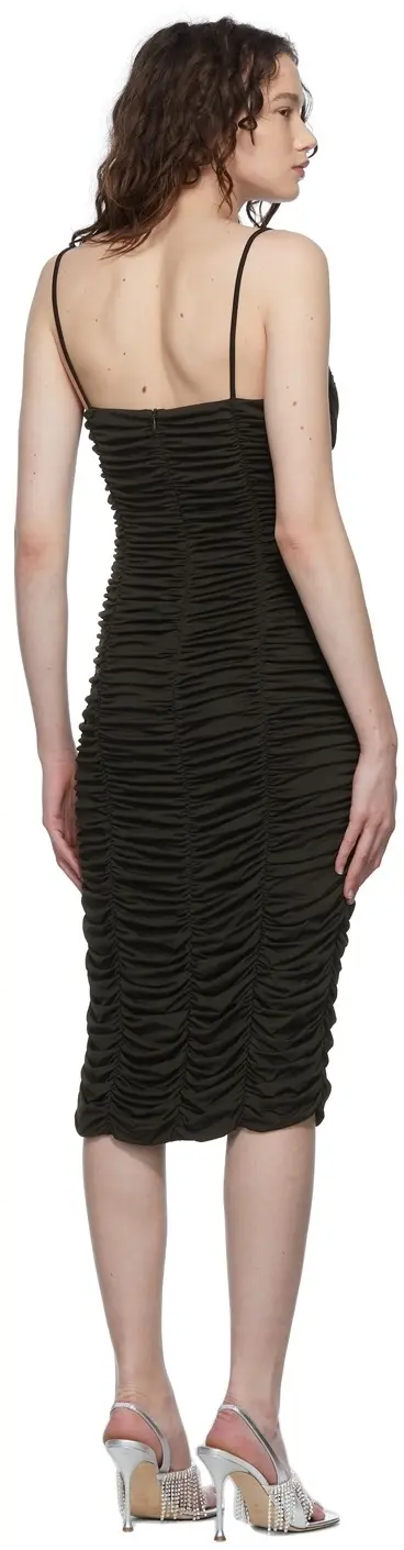 Magda Butrym Midi Dress With Sweetheart Neckline