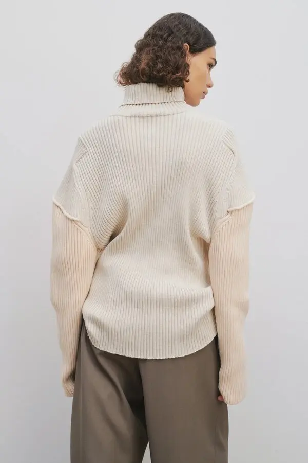 THE ROW Dua Drop-shoulder Ribbed Jumper