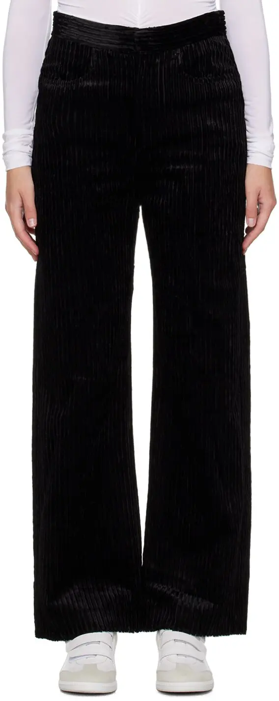 Isabel Marant Étoile Ribbed Wide Leg Trousers