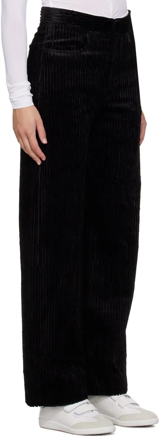 Isabel Marant Étoile Ribbed Wide Leg Trousers