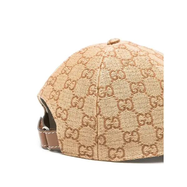 Gucci Gg Monogram Baseball Cap - Sand Brown