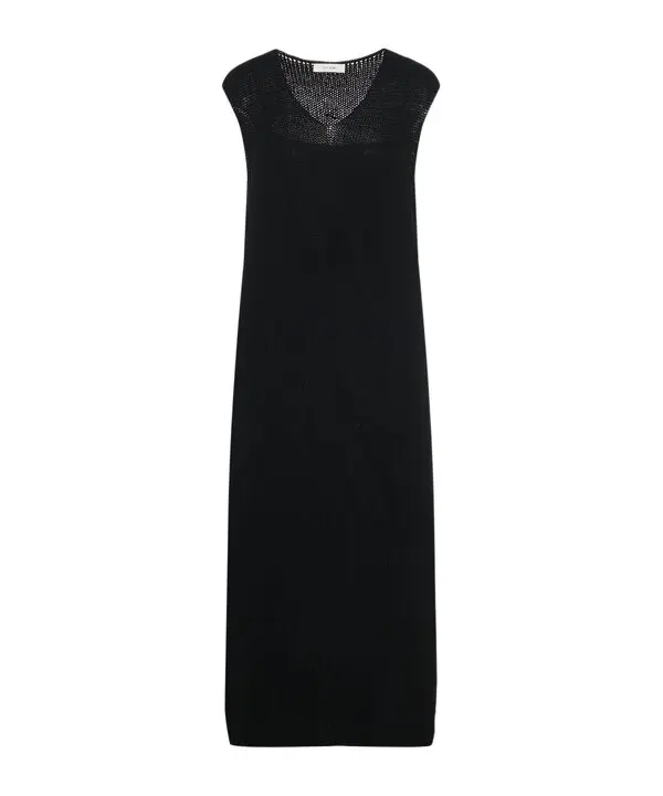 THE ROW Sleeveless V-neck Maxi Dress - Black