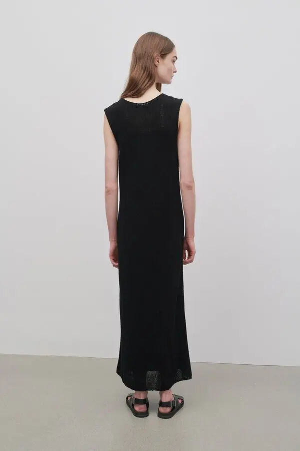 THE ROW Sleeveless V-neck Maxi Dress