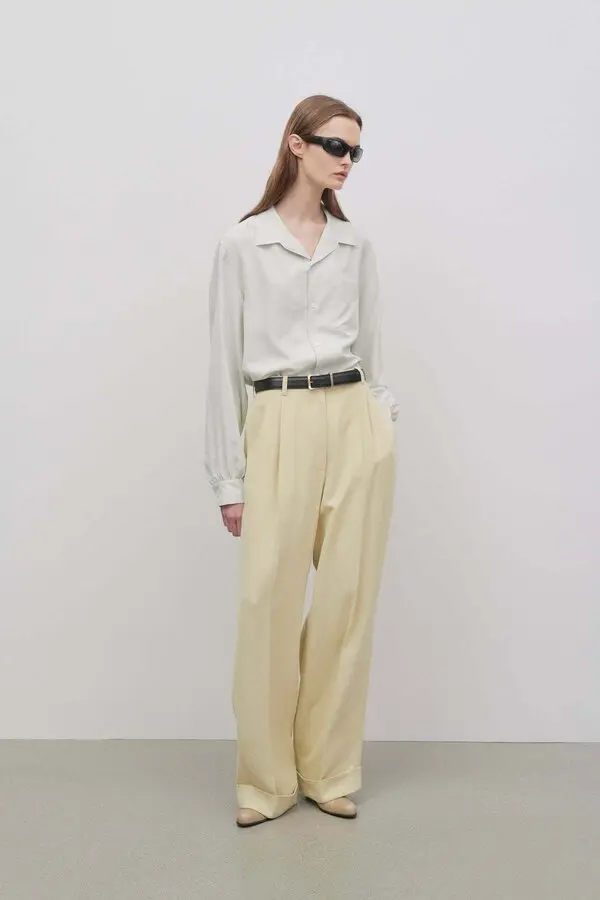 THE ROW Tor Pleated Casual Pants