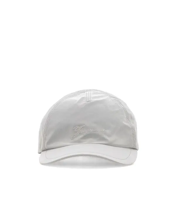 Jacquemus Embroidered Baseball Cap - Gray