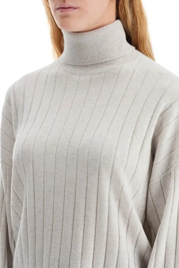 Brunello Cucinelli Ribbed Turtleneck Jumper