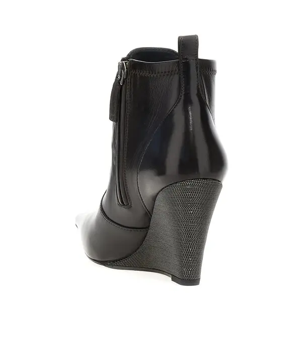Brunello Cucinelli Heeled Wedge Ankle Boots