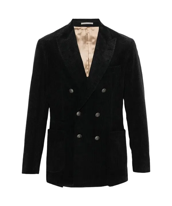 Brunello Cucinelli Long Sleeved Corduroy Blazer