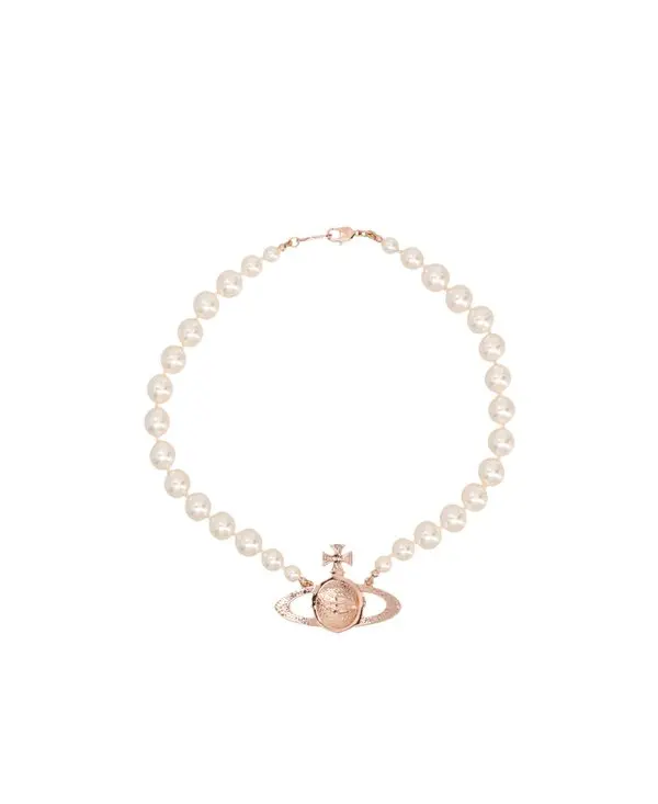 VIVIENNE WESTWOOD Pearl Orb Charm Necklace