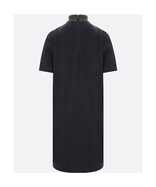 Brunello Cucinelli Monili Chain Detail Midi Dress