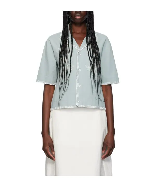 HOLZWEILER Gorti" Embroidered Short-sleeve Shirt
