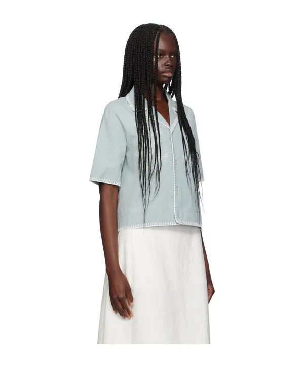 HOLZWEILER Gorti" Embroidered Short-sleeve Shirt