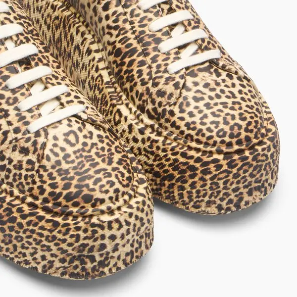 Casadei Nexus Platform Sneakers In Leopard Print