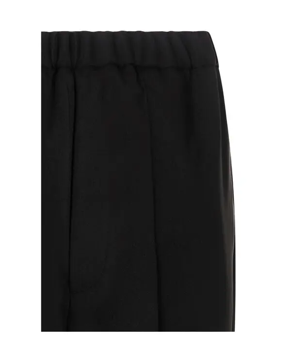JIL SANDER Elasticated Straight-leg Trousers - Black