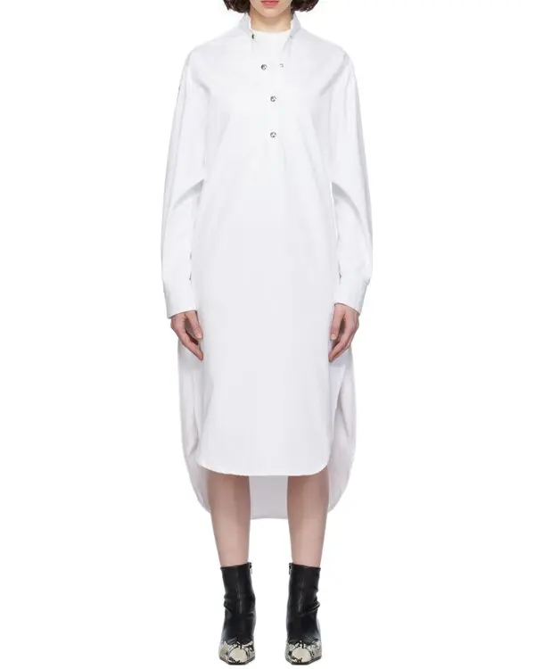 Khaite Seffi Denim Midi Shirt Dress