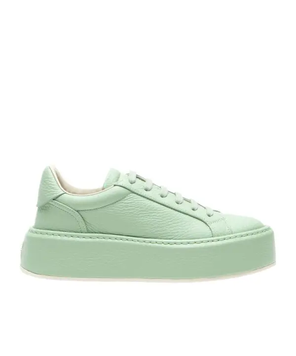 Casadei I-box Platform Low-top Sneakers - Sage