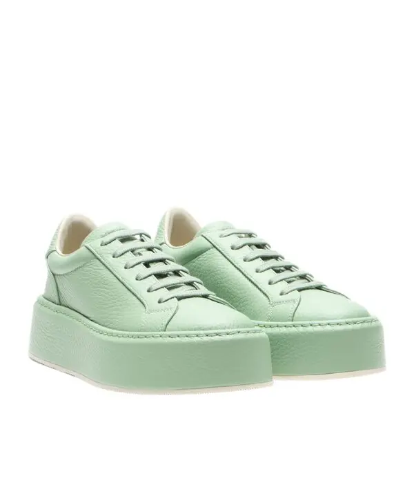Casadei I-box Platform Low-top Sneakers - Sage