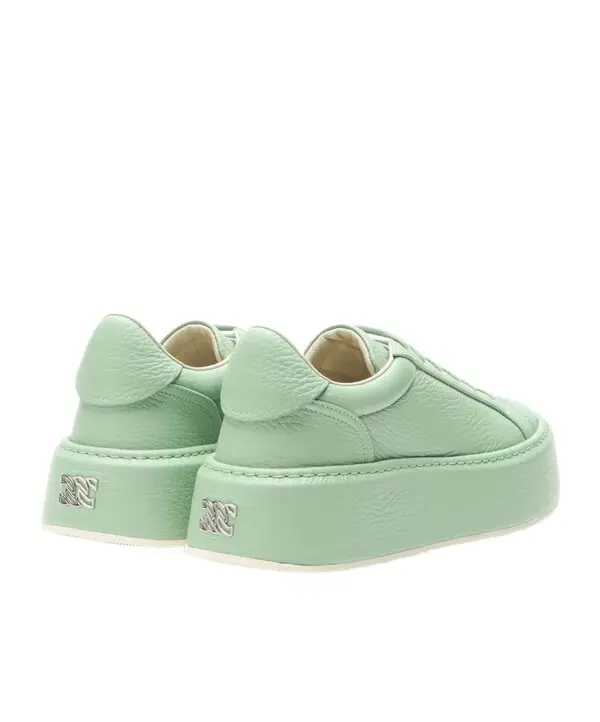 Casadei I-box Platform Low-top Sneakers - Sage