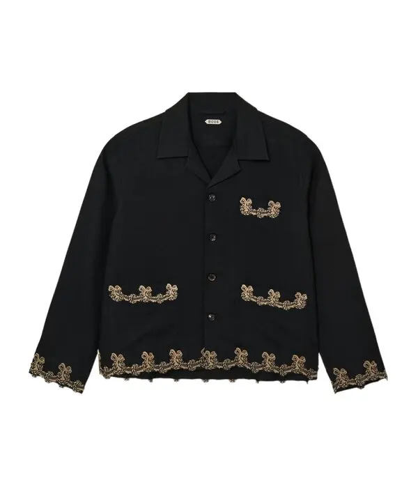 BODE Long-sleeved Wool Shirt