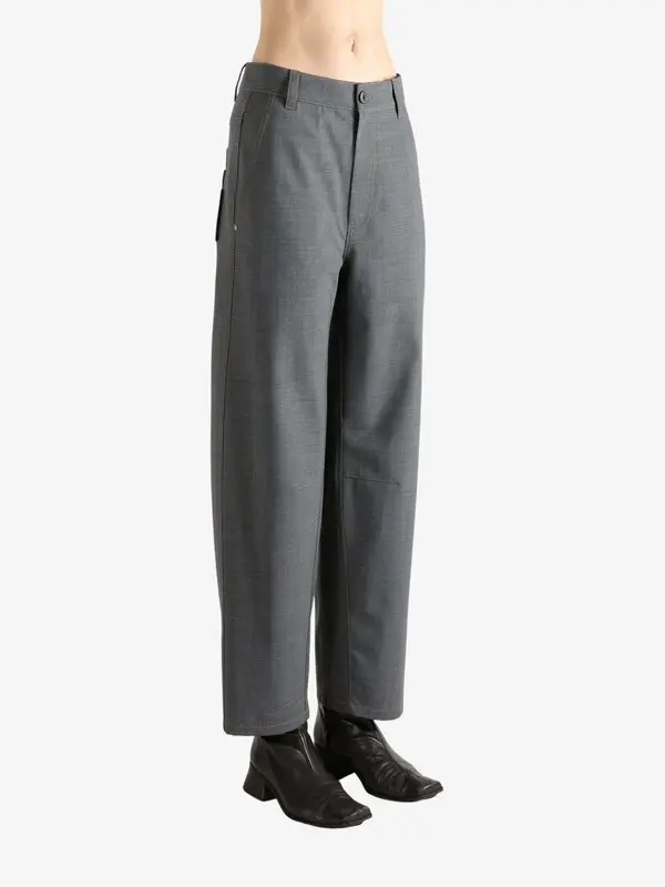 Brunello Cucinelli Logo Patch Wide-leg Pants