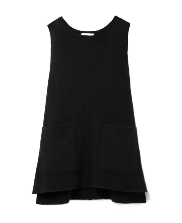 THE ROW Didi Long Sleeveless Pullover - Black