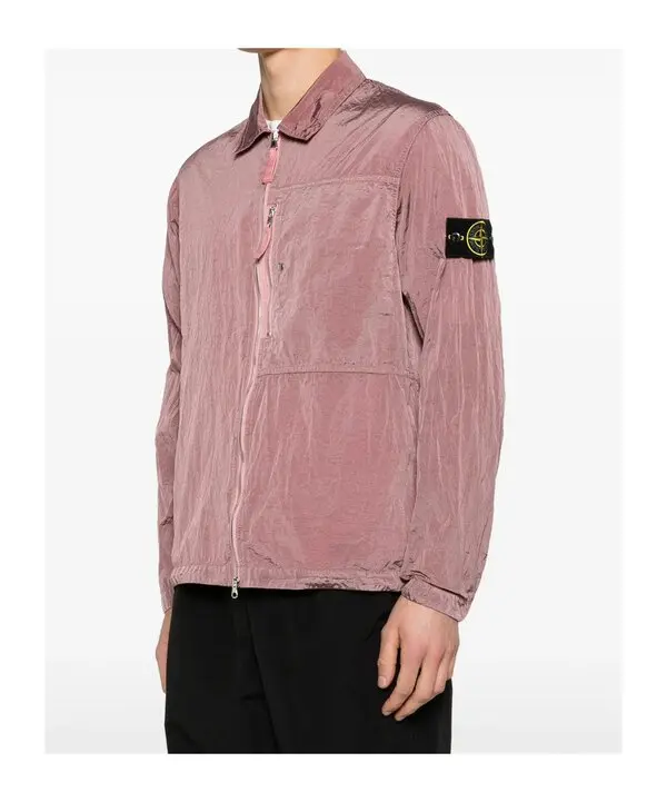 Stone Island Zip Pocket Jacket - Brown