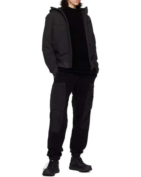 Stone Island Hooded Zip-up Jacket With Compass Badge