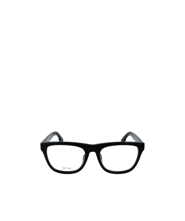 Kenzo Logo Flat Mirror Eyeglasses - Black