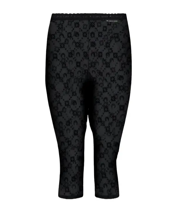 MARINE SERRE Monogram Mesh Capri Pants