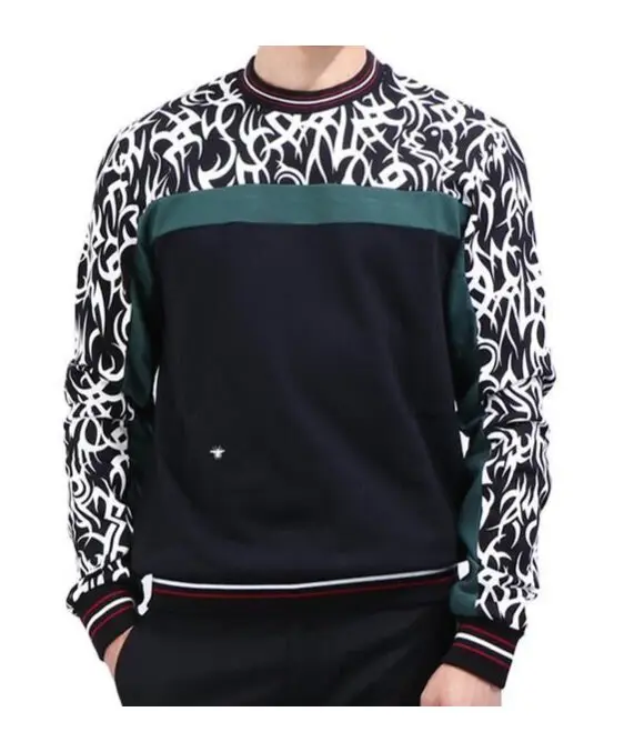 Dior Long Sleeve Sweatshirt With Graphic Detail