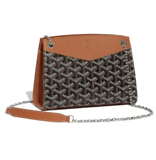 Goyard Printed Shoulder Bag With Chain Strap