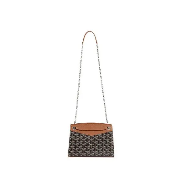 Goyard Printed Shoulder Bag With Chain Strap