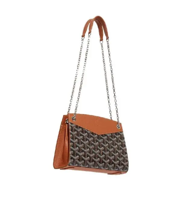 Goyard Printed Shoulder Bag With Chain Strap