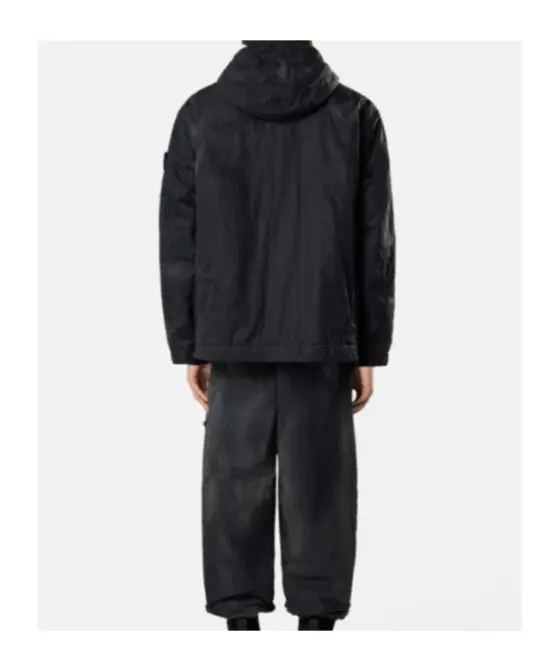 Stone Island Hooded Logo Patch Jacket