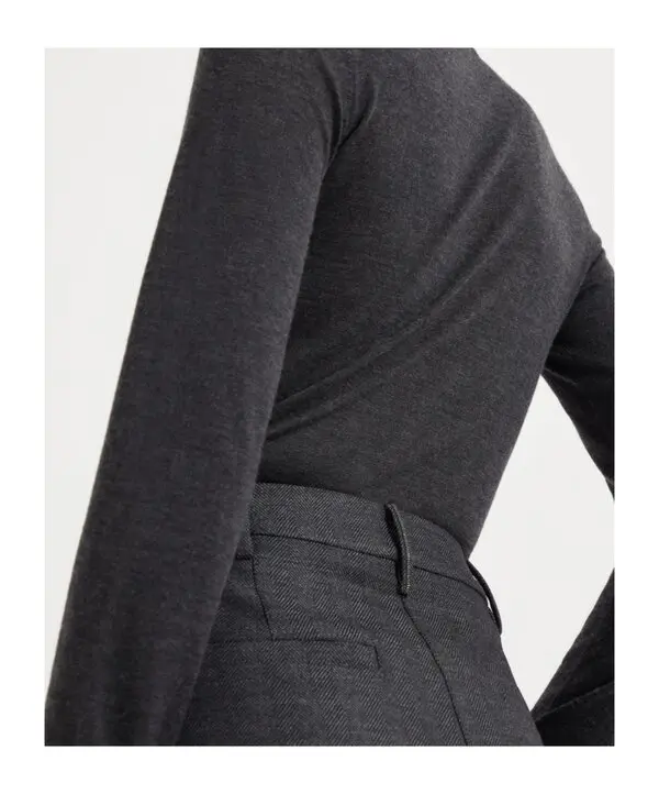 Brunello Cucinelli Fringed Midi Skirt