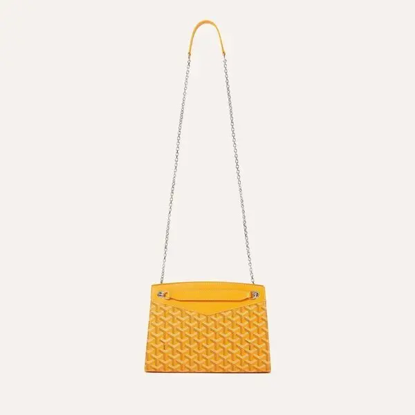 Goyard Small Patterned Shoulder Bag With Chain Strap