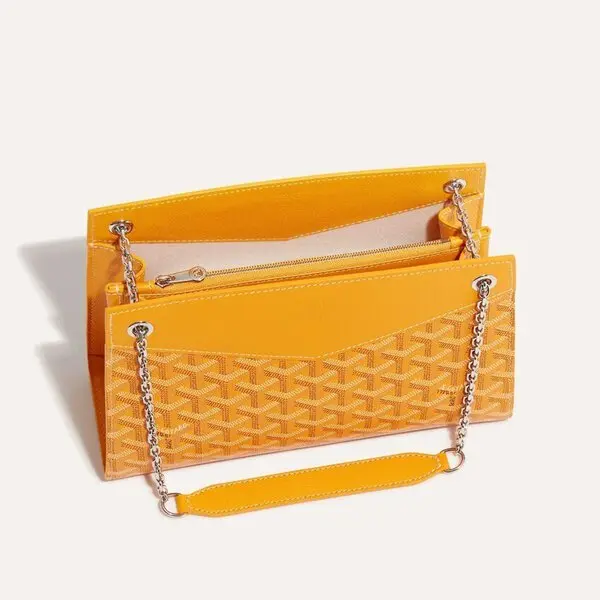 Goyard Small Patterned Shoulder Bag With Chain Strap