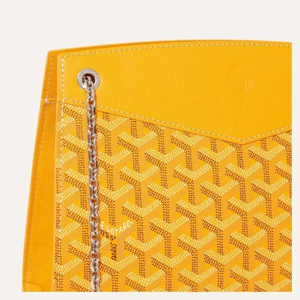 Goyard Small Patterned Shoulder Bag With Chain Strap