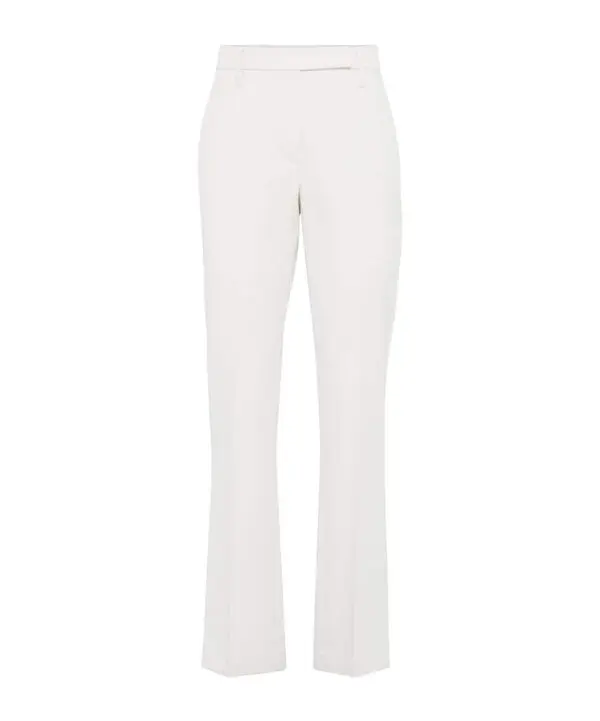 Brunello Cucinelli Monili Embellished Straight Leg Trousers