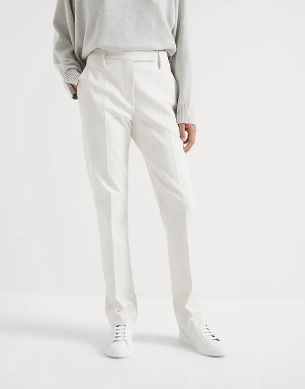 Brunello Cucinelli Monili Embellished Straight Leg Trousers