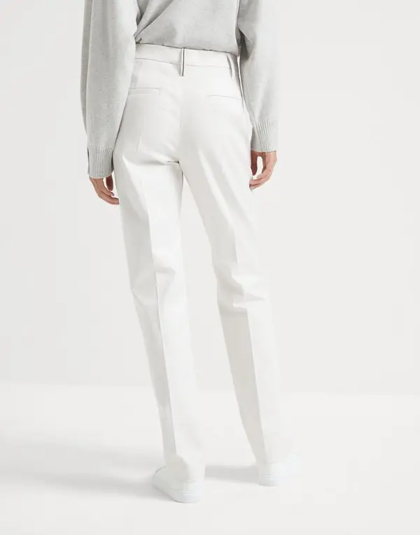 Brunello Cucinelli Monili Embellished Straight Leg Trousers