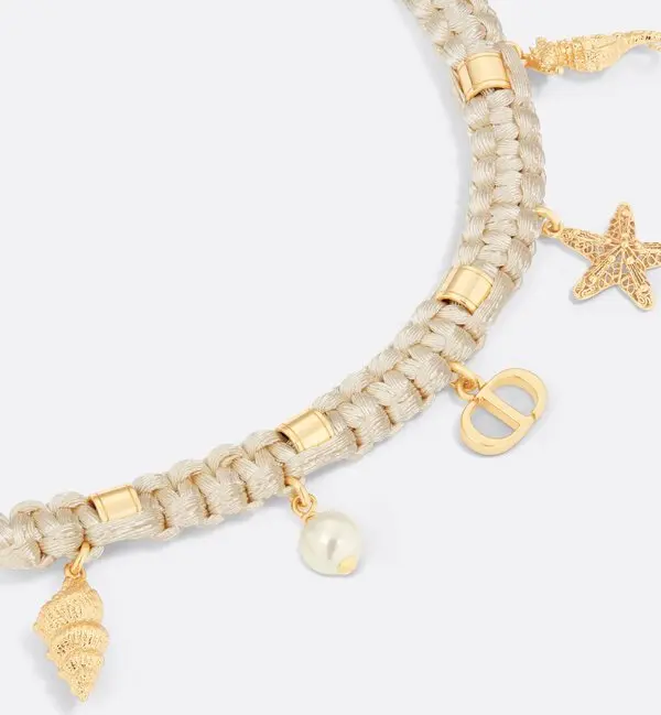 Dior Dioriviera Bracelet With White Resin Pearl And Charms