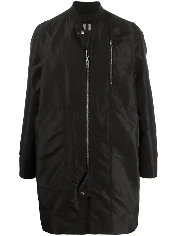 Rick Owens Wool Long Pilot Jacket