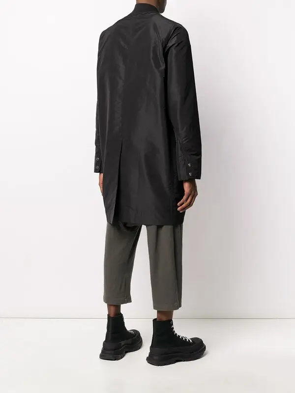 Rick Owens Wool Long Pilot Jacket
