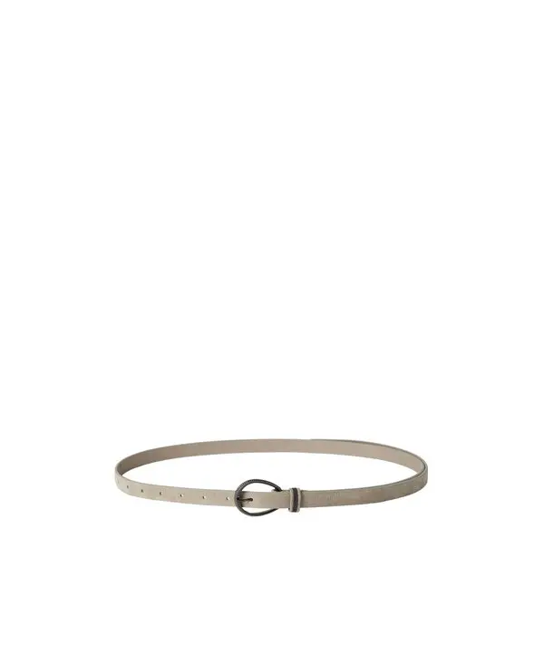 Brunello Cucinelli Monili Embellished Leather Belt - Nude